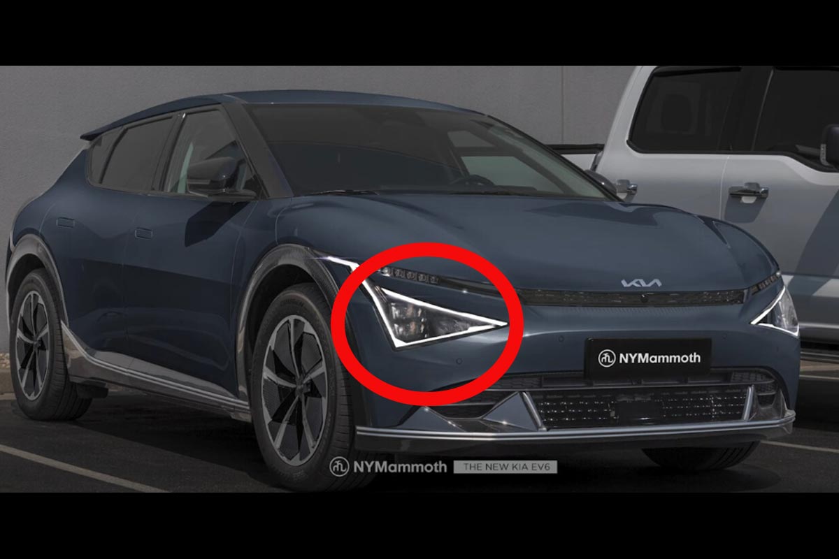 "돌고 돌아 삼각떼?" 충격의 기아 EV6 예상도