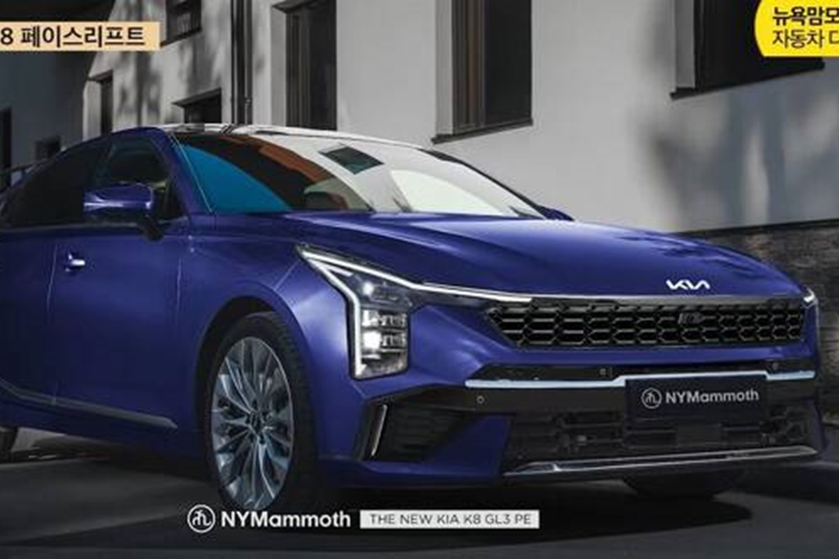 "SUV 처럼 세로로 배열?!" 기아, 'K8 페이스리프트' 예상도 등장